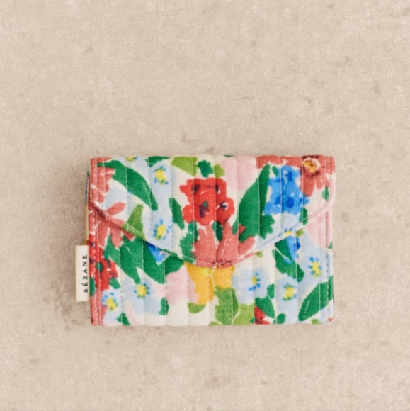 Sezane | Bags | New Floral Wallet | Poshmark